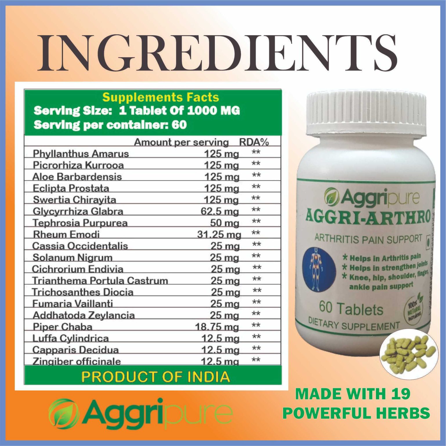 Best Tablet for Arthritis joints Pain